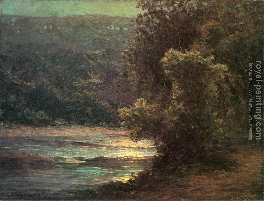 Moonlight on the Whitewater by John Ottis Adams | Oil Painting Reproduction
