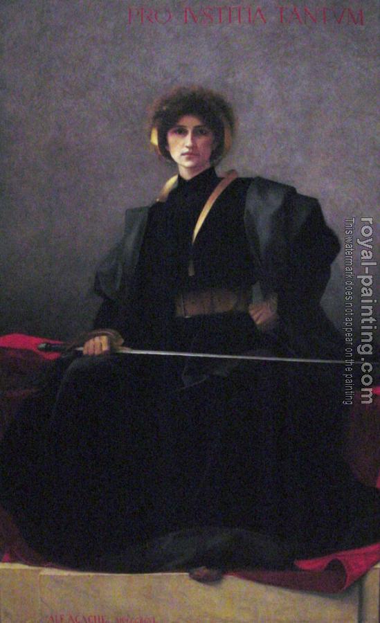 The Sword by Alfred-Pierre Agache | Oil Painting Reproduction