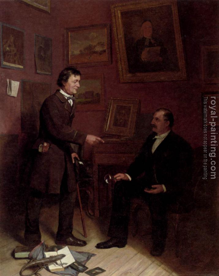 The Art Collector by Carl Christian Andersen | Oil Painting Reproduction