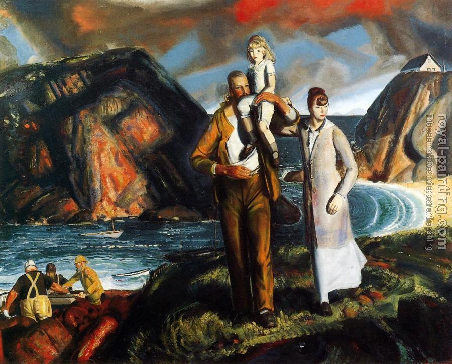 Fisherman's Family by George Bellows | Oil Painting Reproduction