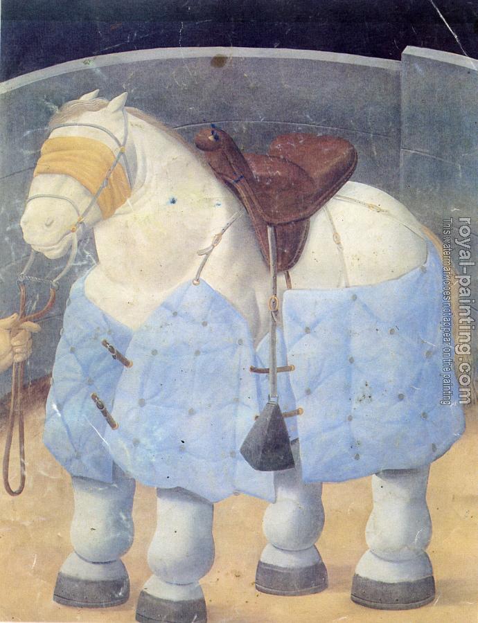 Horse by Fernando Botero | Oil Painting Reproduction