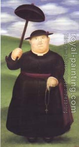 Priest by Fernando Botero | Oil Painting Reproduction