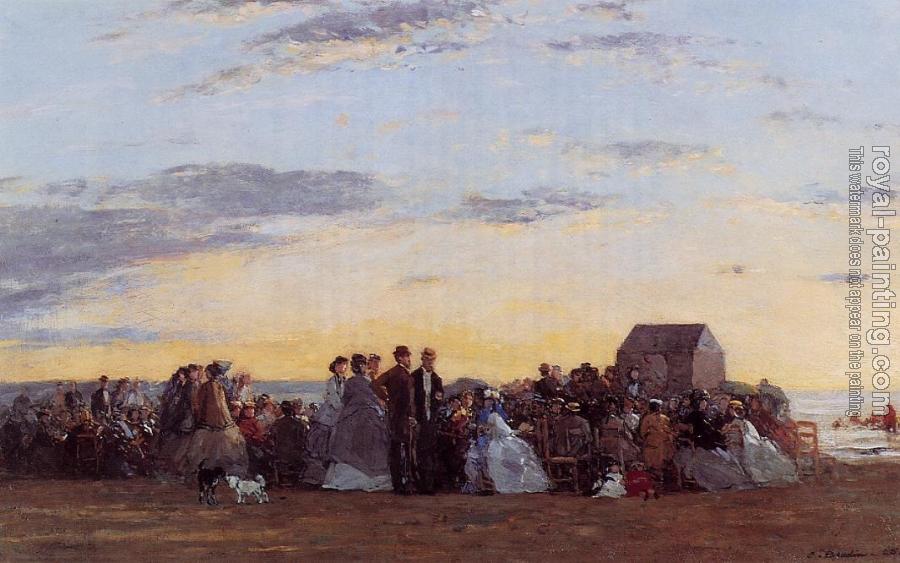 Beach Scene by Eugene Boudin | Oil Painting Reproduction
