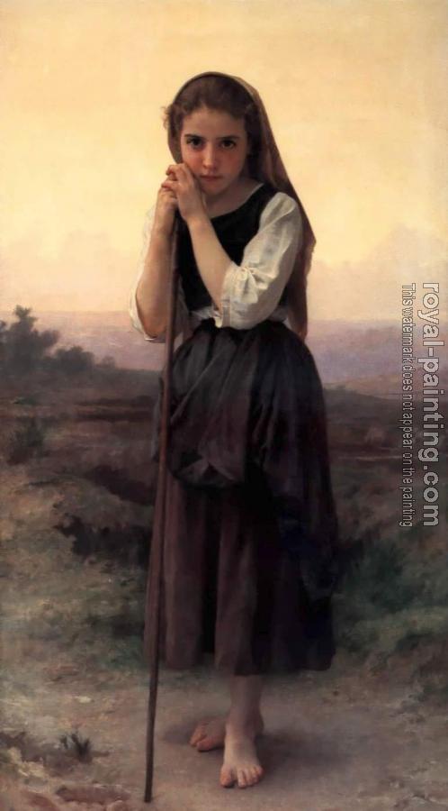 Little Shepherdess by William-Adolphe Bouguereau | Oil Painting ...