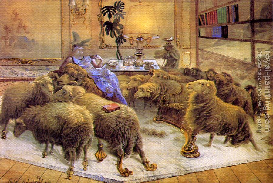 The Sheep(after conversion) by Salvador Dali | Oil Painting Reproduction
