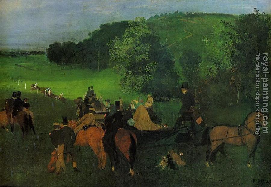 On the Racecourse by Edgar Degas | Oil Painting Reproduction
