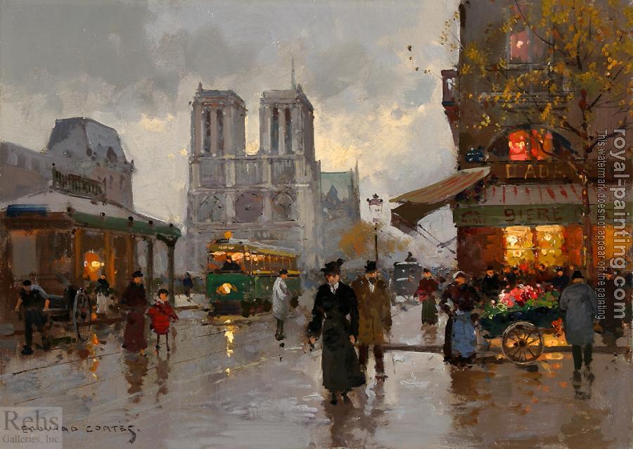 Notre Dame by Edouard Cortes | Oil Painting Reproduction