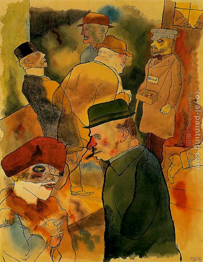Twilight by George Grosz | Oil Painting Reproduction