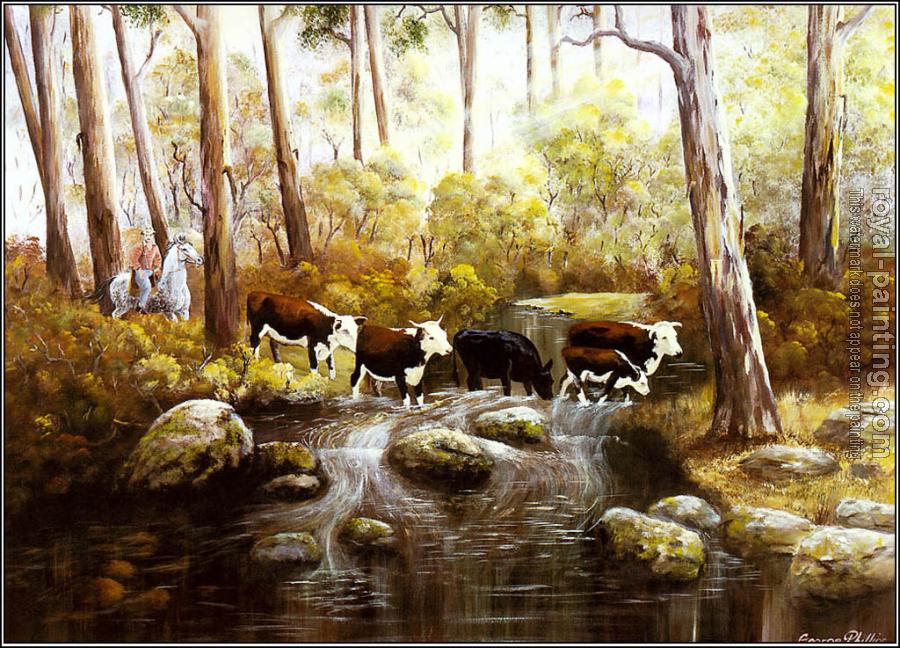 Australian Bush V by George Phillips | Oil Painting Reproduction