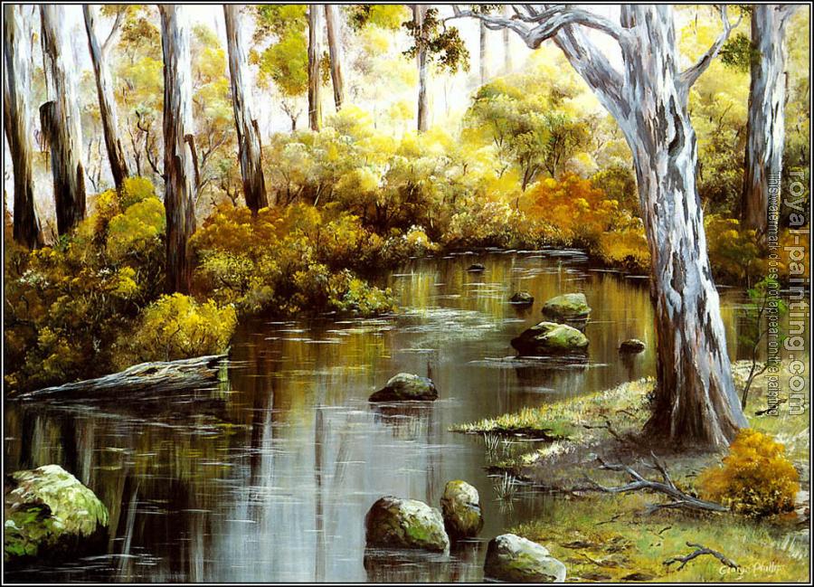 Australian Bush X by George Phillips | Oil Painting Reproduction