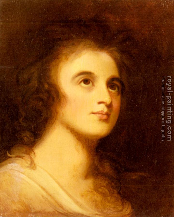 Portrait Of Emma Hamilton by George Romney | Oil Painting Reproduction