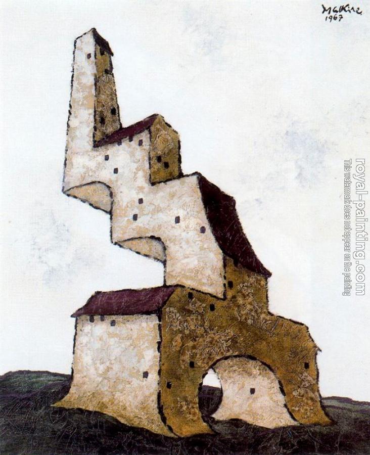 Canvas painting XLVII by Georges Malkine | Oil Painting Reproduction