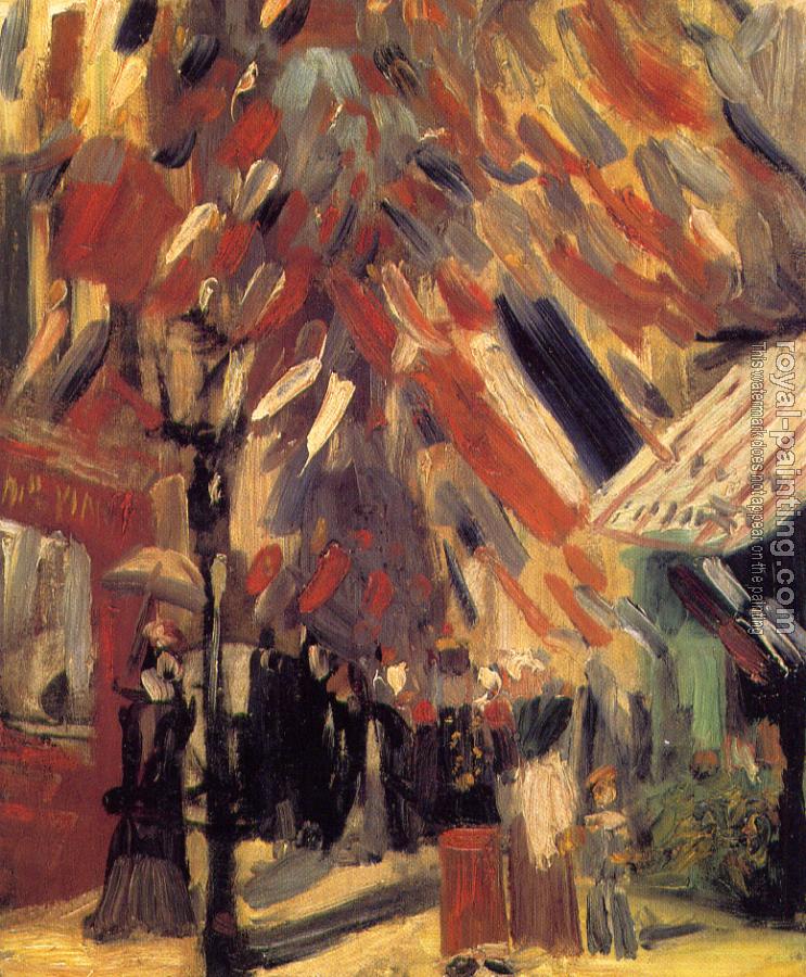 Street Scene,Celebration of Bastille Day by Vincent Van Gogh | Oil ...