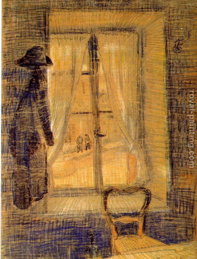 View from a Window(Restaurant Chez Bataille) by Vincent Van Gogh | Oil ...
