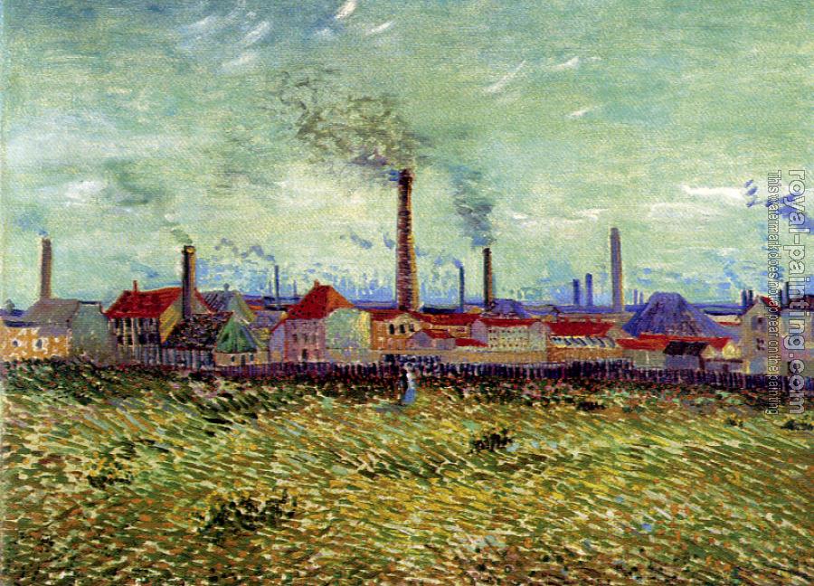 Factories at Asnieres by Vincent Van Gogh | Oil Painting Reproduction