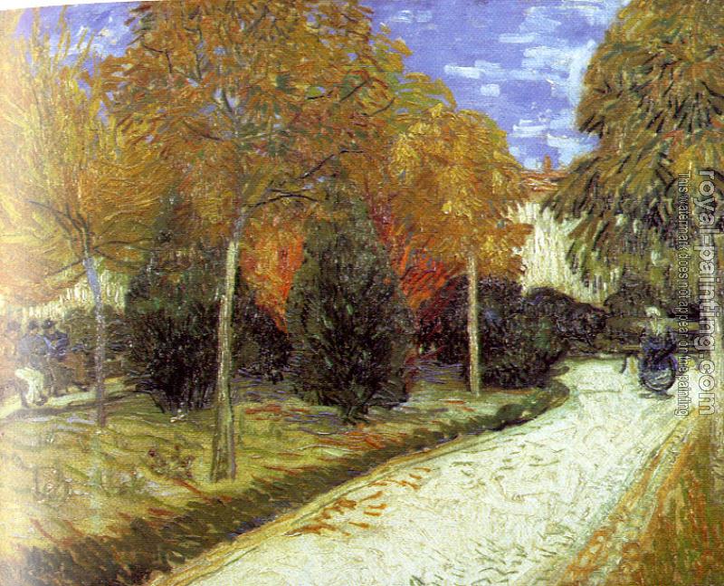 Path in the Park at Arles by Vincent Van Gogh | Oil Painting Reproduction