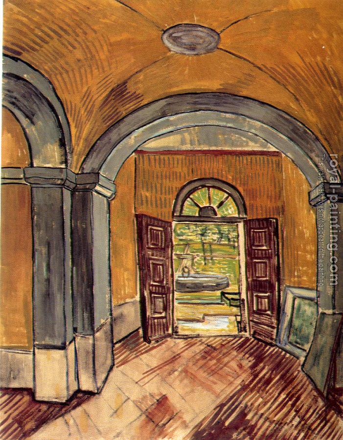 The Vestibule of the Asylum by Vincent Van Gogh | Oil Painting Reproduction