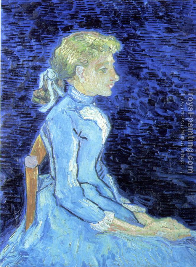 Adeline Ravoux,Half-Figure by Vincent Van Gogh | Oil Painting Reproduction