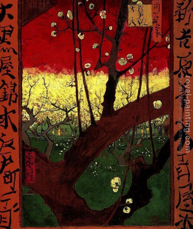 Japonaiserie, Flowering Plum Tree by Vincent Van Gogh | Oil Painting ...