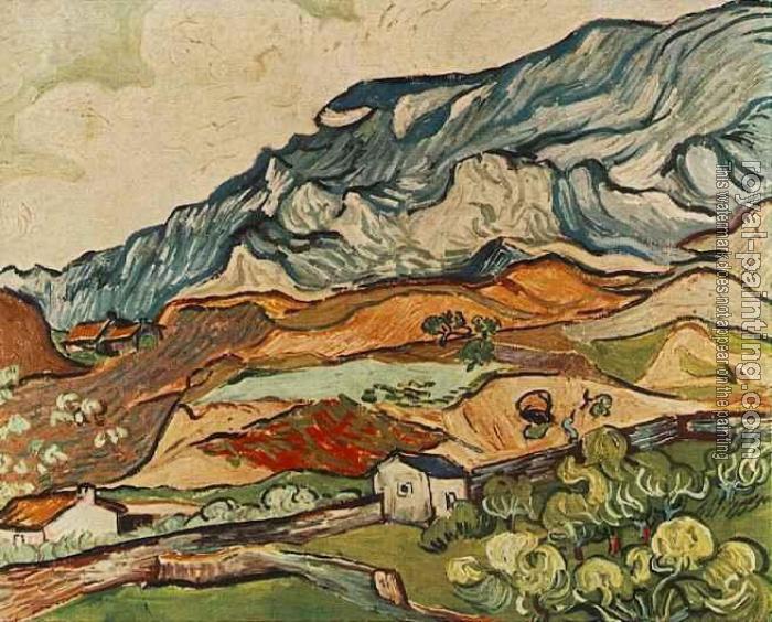 Les Alpilles, Mountainous Landscape near Saint-Remy by Vincent Van Gogh ...