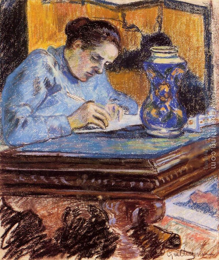 Portrait of Madame Guillaumin by Armand Guillaumin | Oil Painting ...