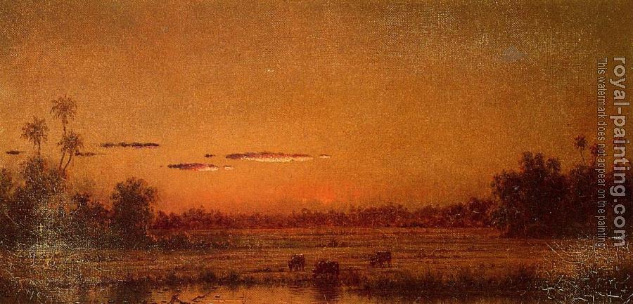 Sunset by Martin Johnson Heade | Oil Painting Reproduction