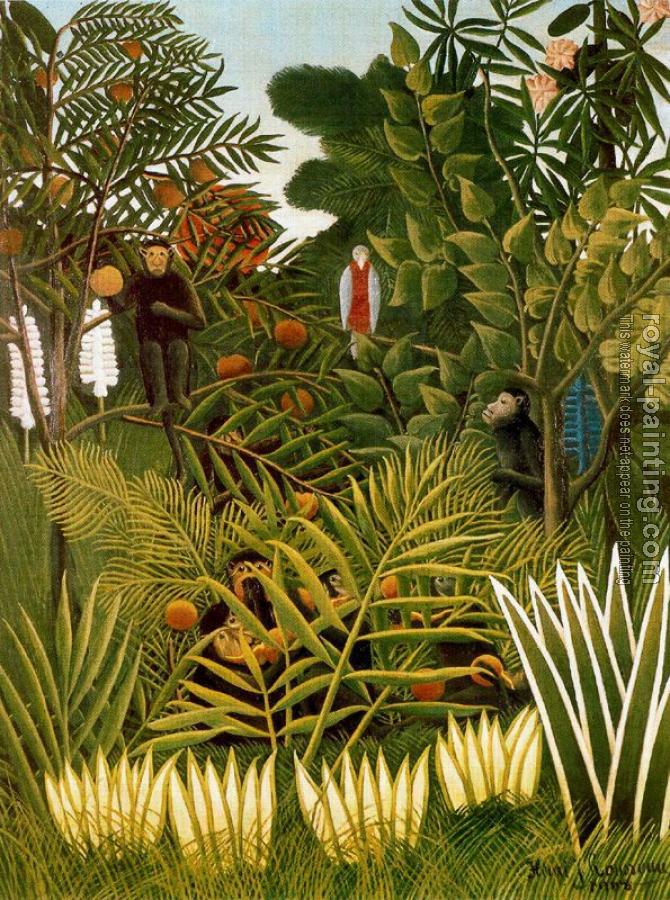 Exotic Landscape by Henri Rousseau | Oil Painting Reproduction