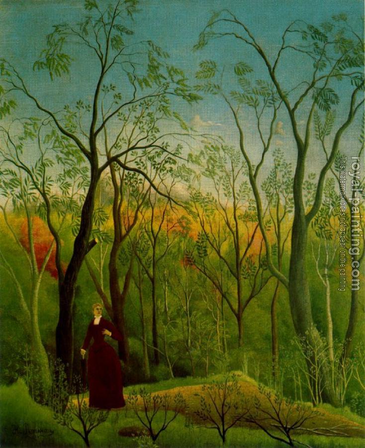 The Walk in the Forest by Henri Rousseau | Oil Painting Reproduction
