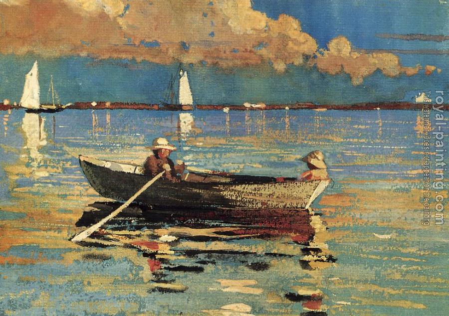Gloucester Harbor by Winslow Homer | Oil Painting Reproduction