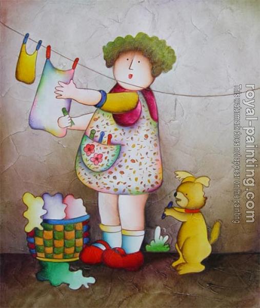 Canvas painting III by J Roybal | Oil Painting Reproduction