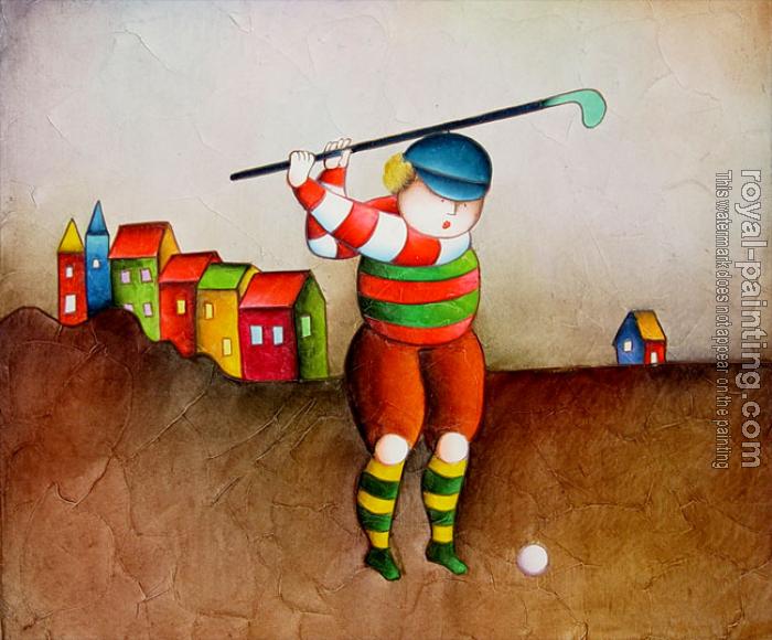 Canvas painting IV by J Roybal | Oil Painting Reproduction