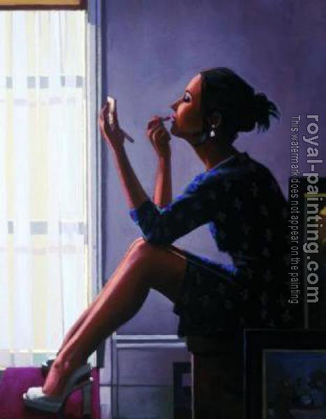 Only The Deepest Red II by Jack Vettriano | Oil Painting Reproduction