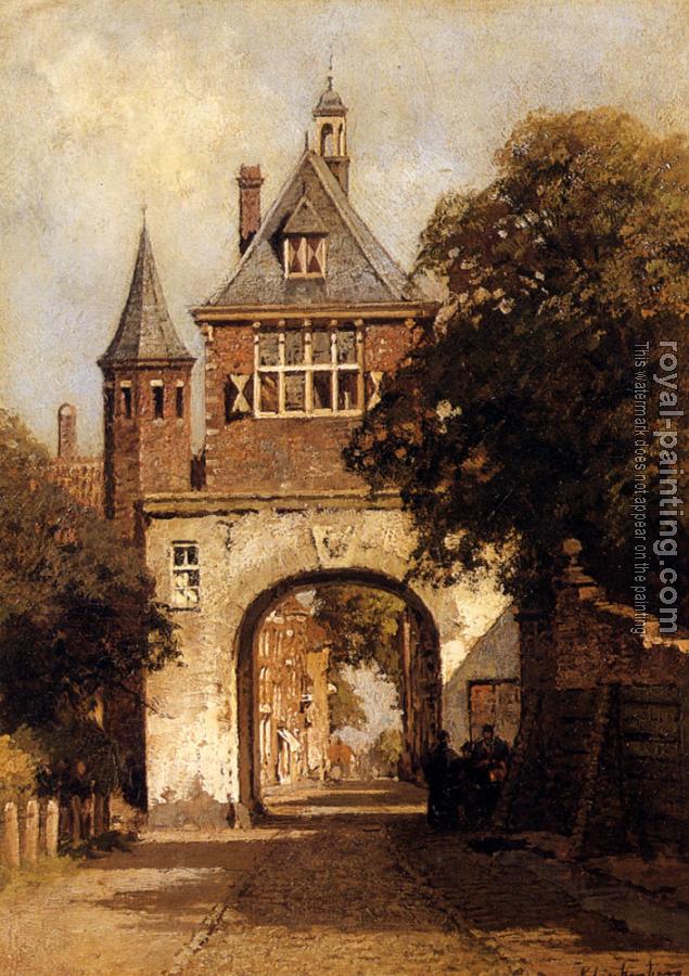 A City Gate by Johannes Christiaan Karel Klinkenberg | Oil Painting ...