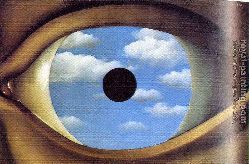 the false mirror by Rene Magritte | Oil Painting Reproduction