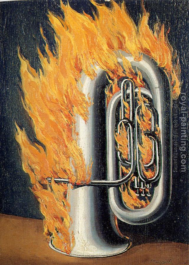 the discovery of fire II by Rene Magritte | Oil Painting Reproduction
