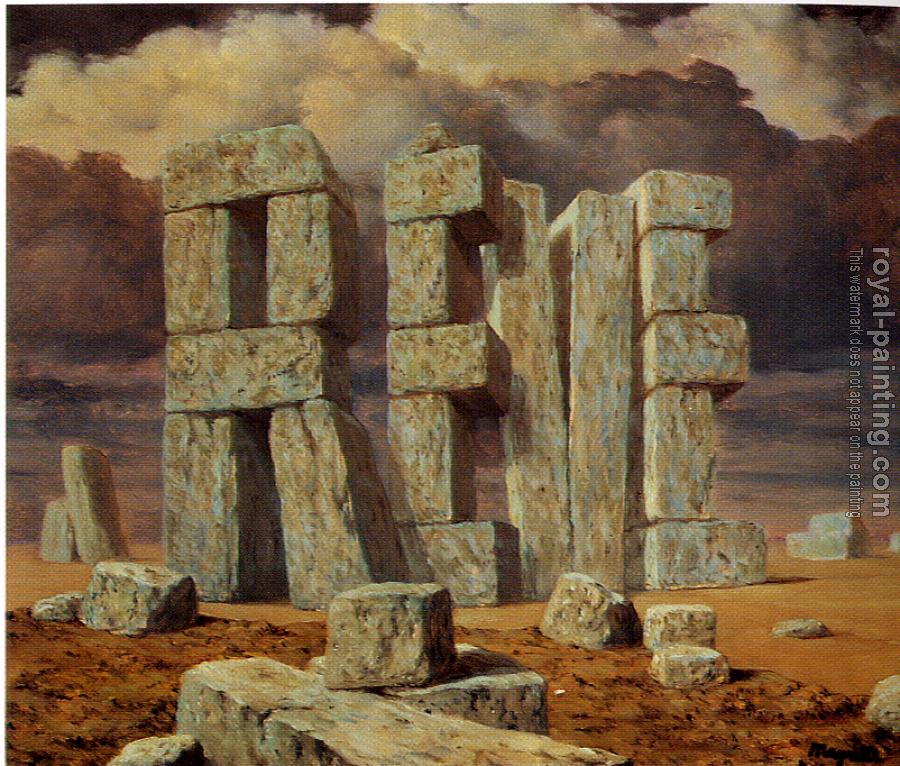 the art of conversation III by Rene Magritte | Oil Painting Reproduction