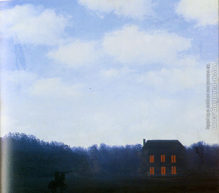 landscape with rider by Rene Magritte | Oil Painting Reproduction