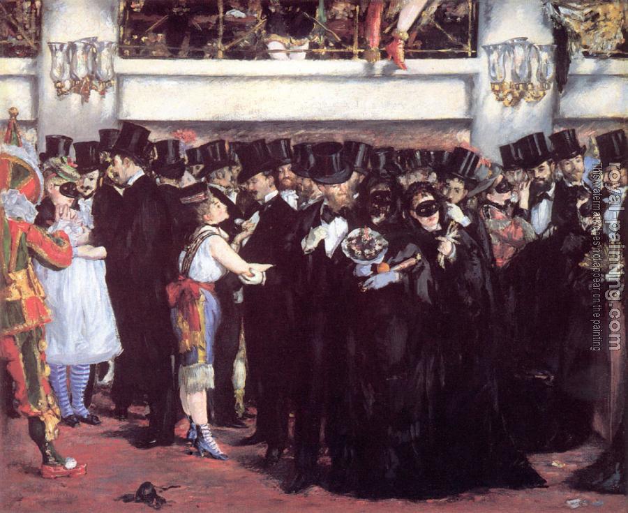 Masked Ball at the Opera by Edouard Manet | Oil Painting Reproduction