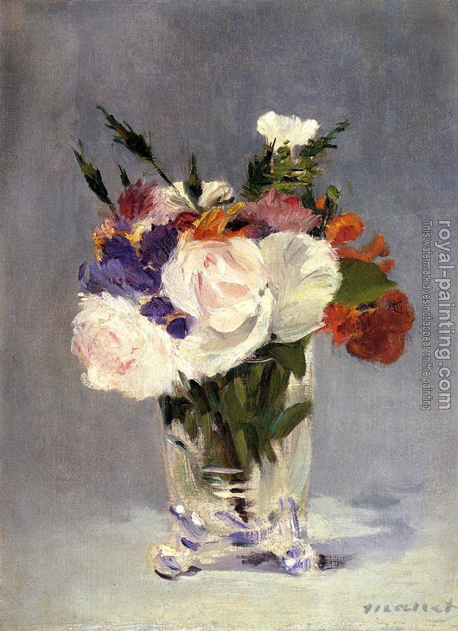 Flowers In A Crystal Vase II by Edouard Manet | Oil Painting Reproduction