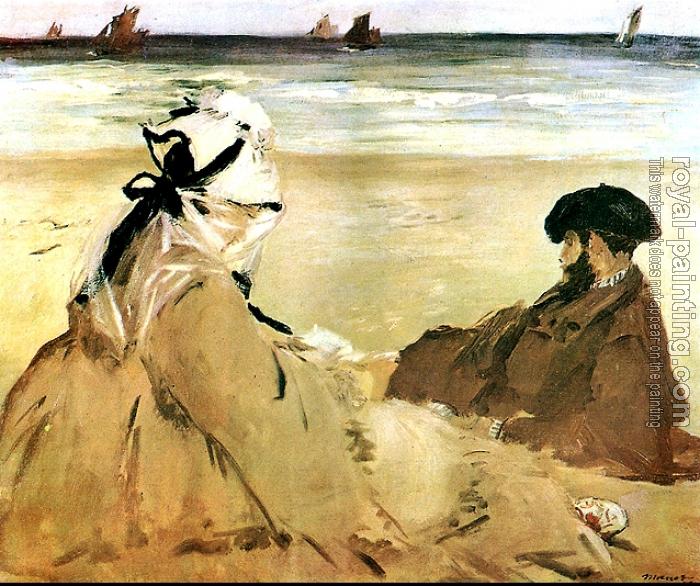 On the Beach II by Edouard Manet | Oil Painting Reproduction
