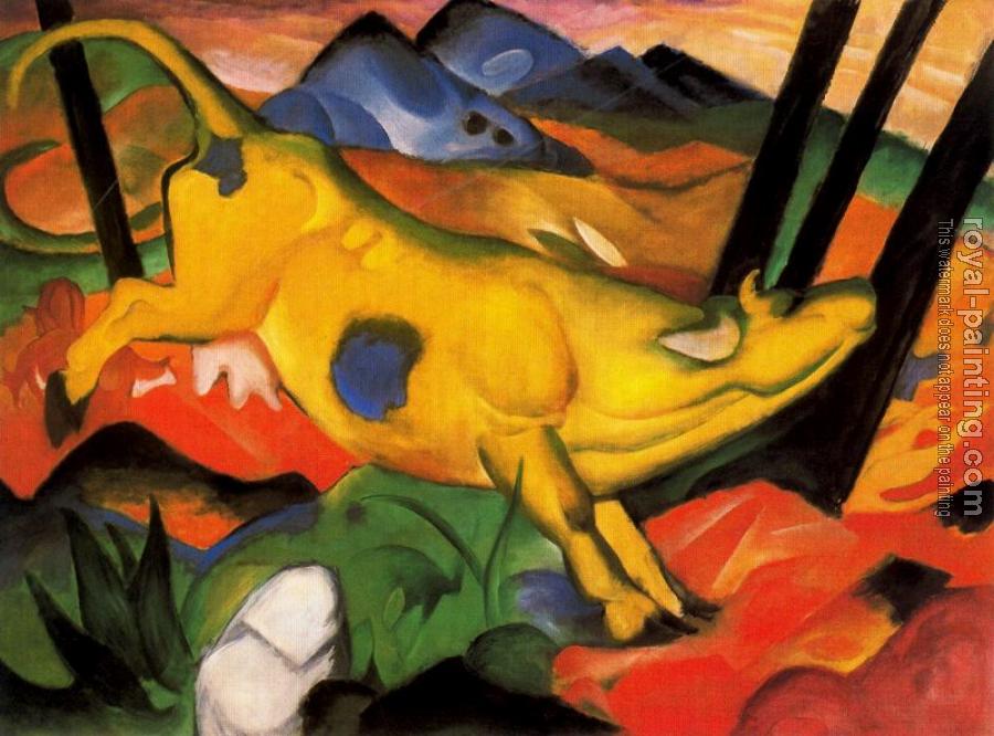 The Yellow Cow by Franz Marc | Oil Painting Reproduction