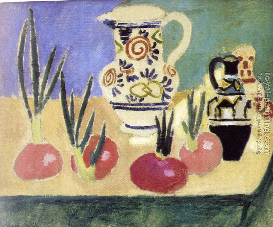 pink onions by Henri Emile Benoit Matisse | Oil Painting Reproduction