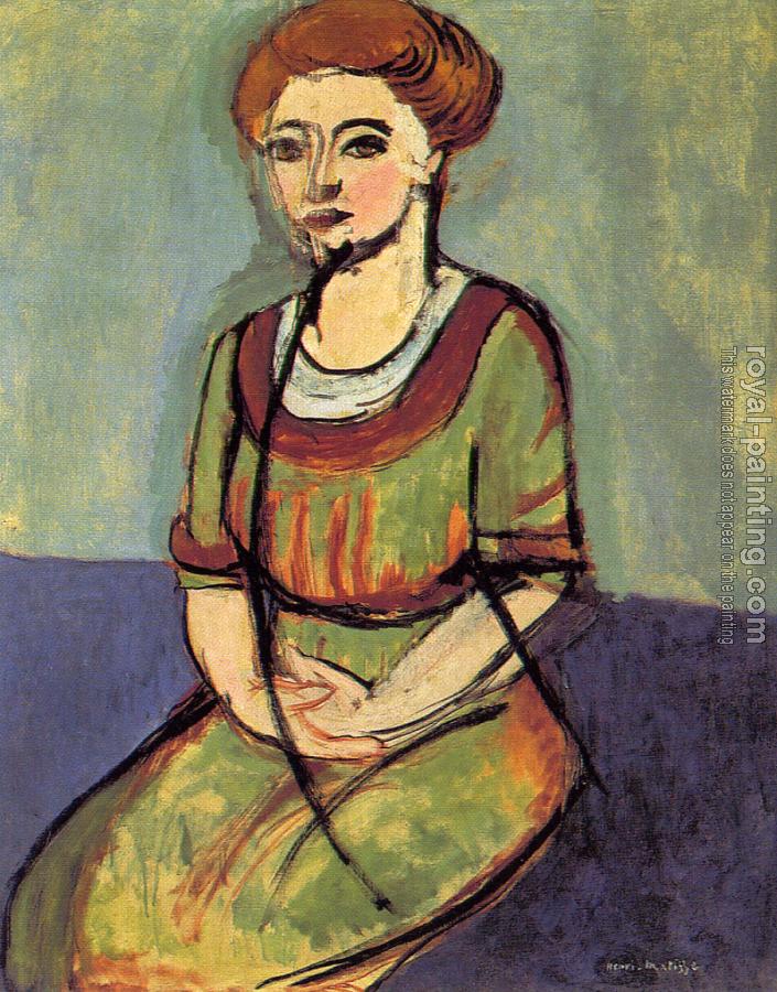 portrait of olga merson by Henri Emile Benoit Matisse | Oil Painting ...