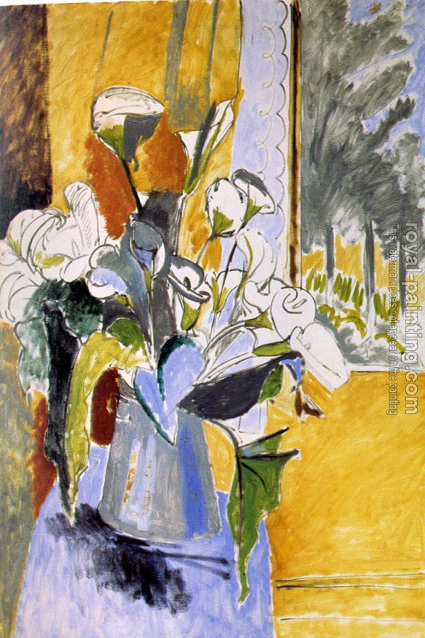 bouquet of flowers on a veranda by Henri Emile Benoit Matisse | Oil ...
