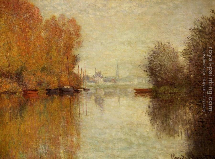 Autumn on the Seine at Argenteuil by Claude Oscar Monet | Oil Painting ...