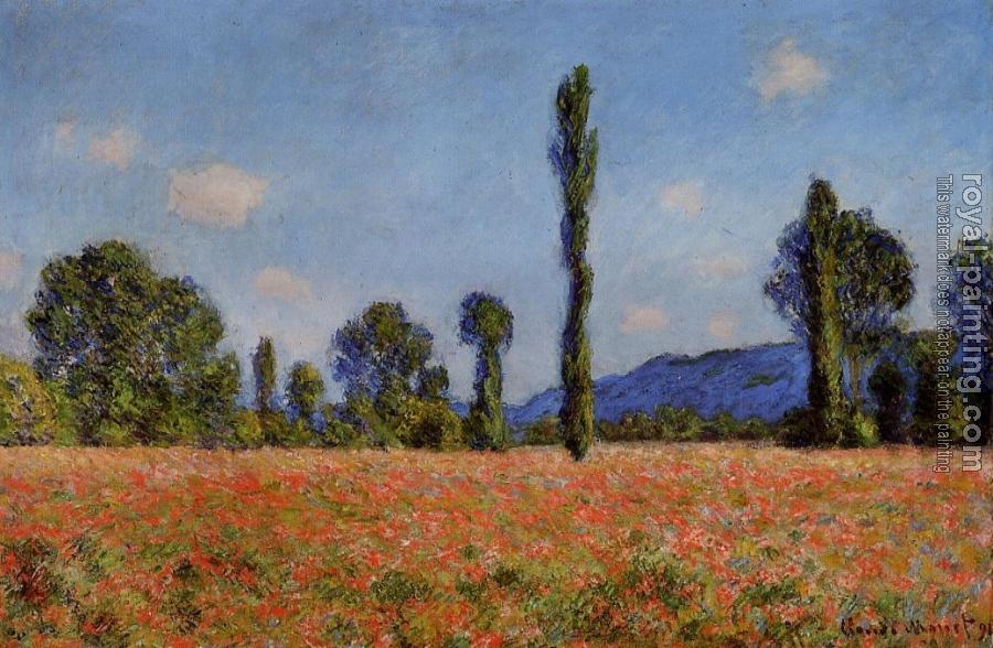 Poppy Field by Claude Oscar Monet | Oil Painting Reproduction