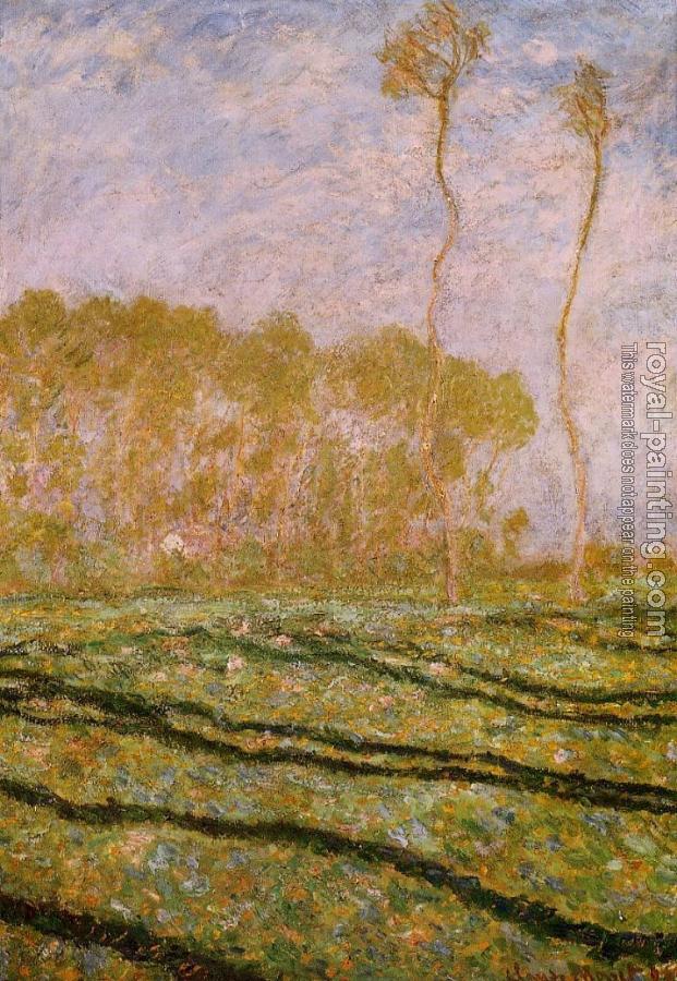 Springtime Landscape at Giverny by Claude Oscar Monet | Oil Painting ...