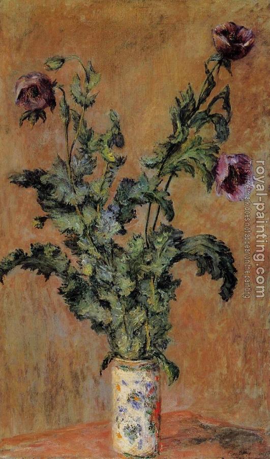 Vase of Poppies by Claude Oscar Monet | Oil Painting Reproduction