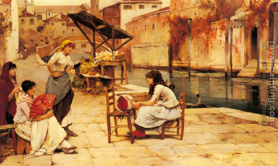 An Afternoon Of Gossip by Oliver Rhys | Oil Painting Reproduction
