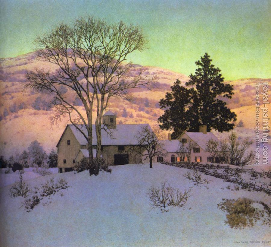 Afterglow by Maxfield Parrish | Oil Painting Reproduction
